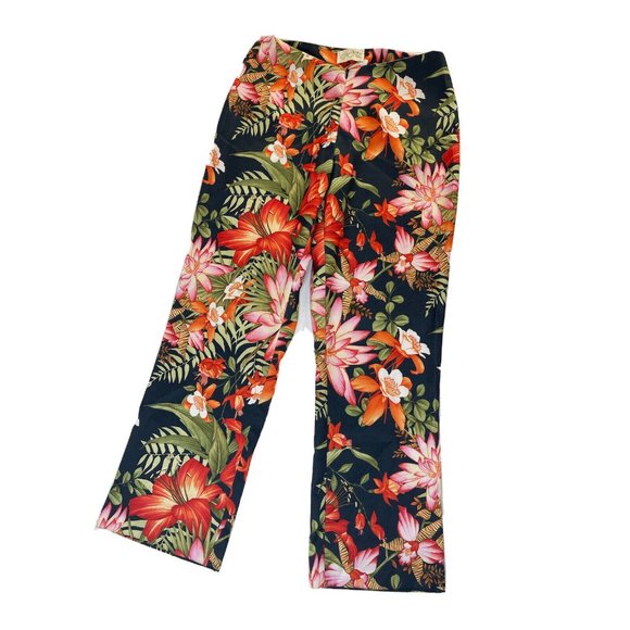 Cache Cache | Pants & Jumpsuits | Vintage Cache Hawaiian Floral Cropped ...